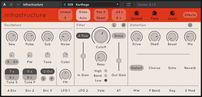 Free Reaktor Synth: Infrastructure - simple and versatile subtractive Synthesizer for Reaktor 5 ...