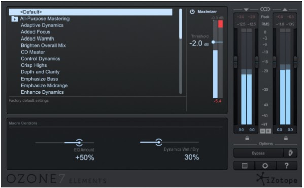Izotope released Ozone 7 Elements - SYNTH ANATOMY