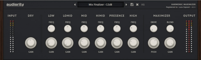 Audiority Released Update 1.1 For The Harmonic Maximizer Plugin & Save ...