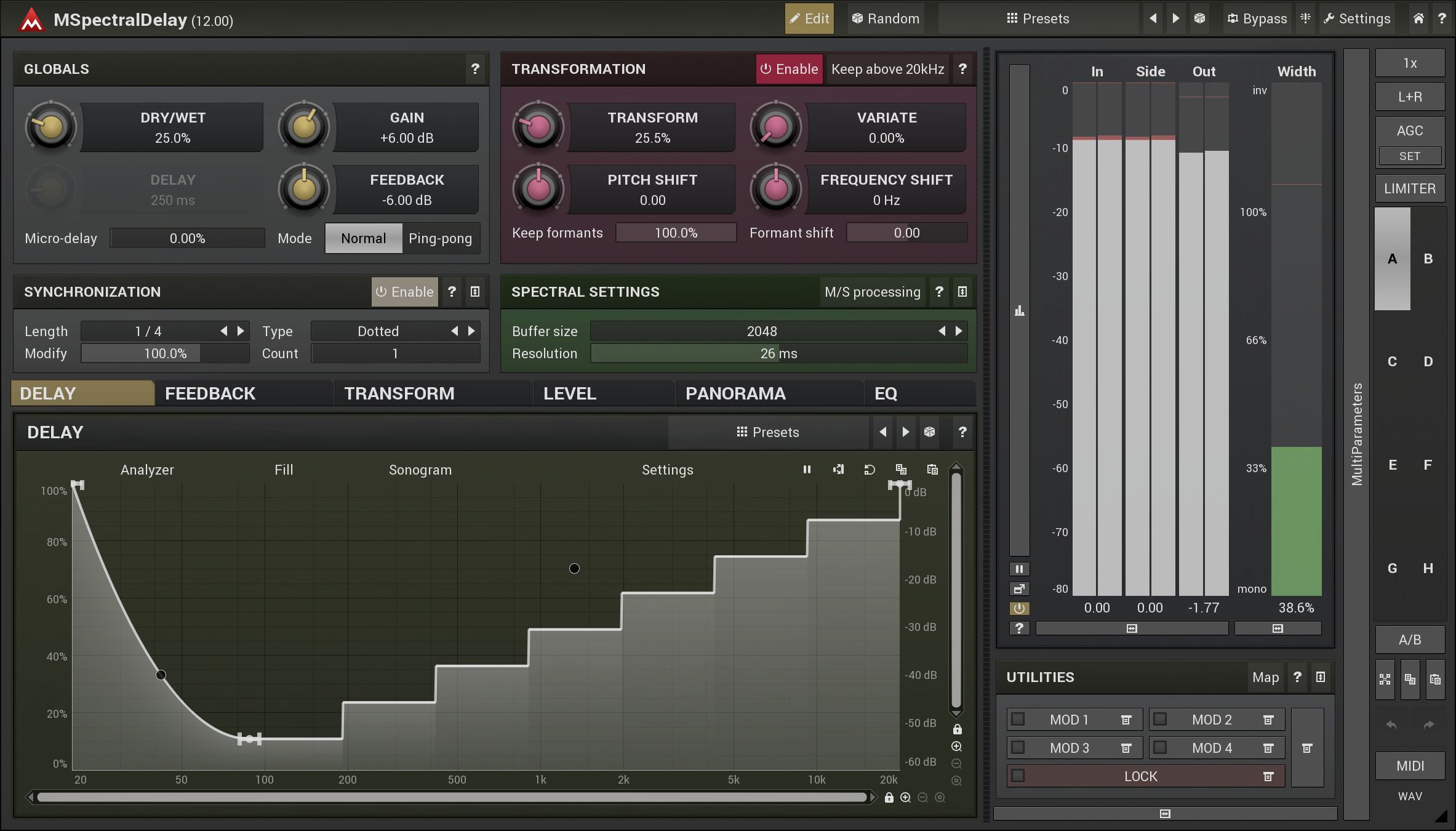 Melda Production Released MSpectralDelay - FREE Next 2 Weeks!