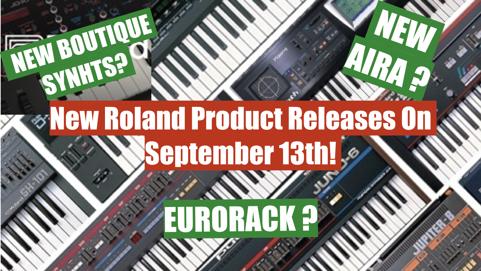 Roland Will Launch New Products On September 13th, 2018!