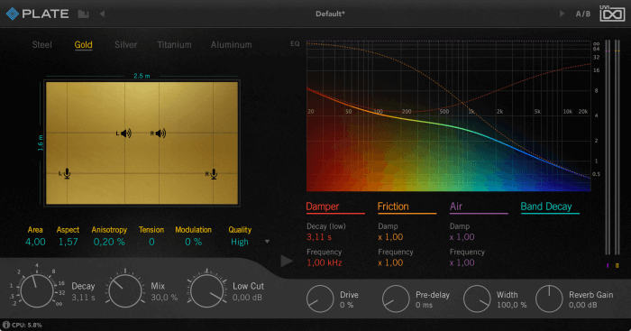 UVI Released Plate Custom-Shop Electro-Mechanical Reverb Plugin!