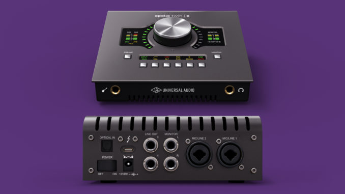 Apollo Twin X & x4 Are New Thunderbolt 3 Audio Interfaces By UAD