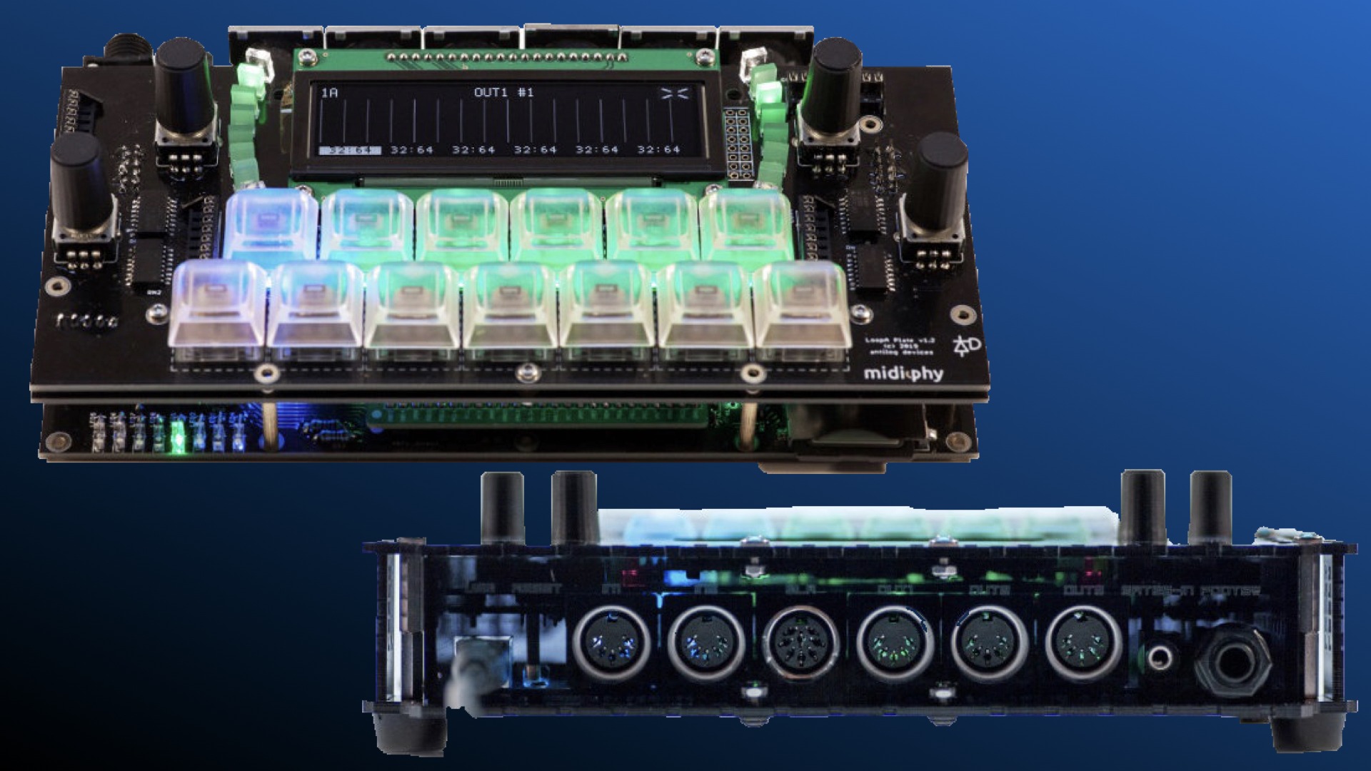 Midiphy LoopA Is A New Polyphonic MIDI Sequencer As A DIY kit