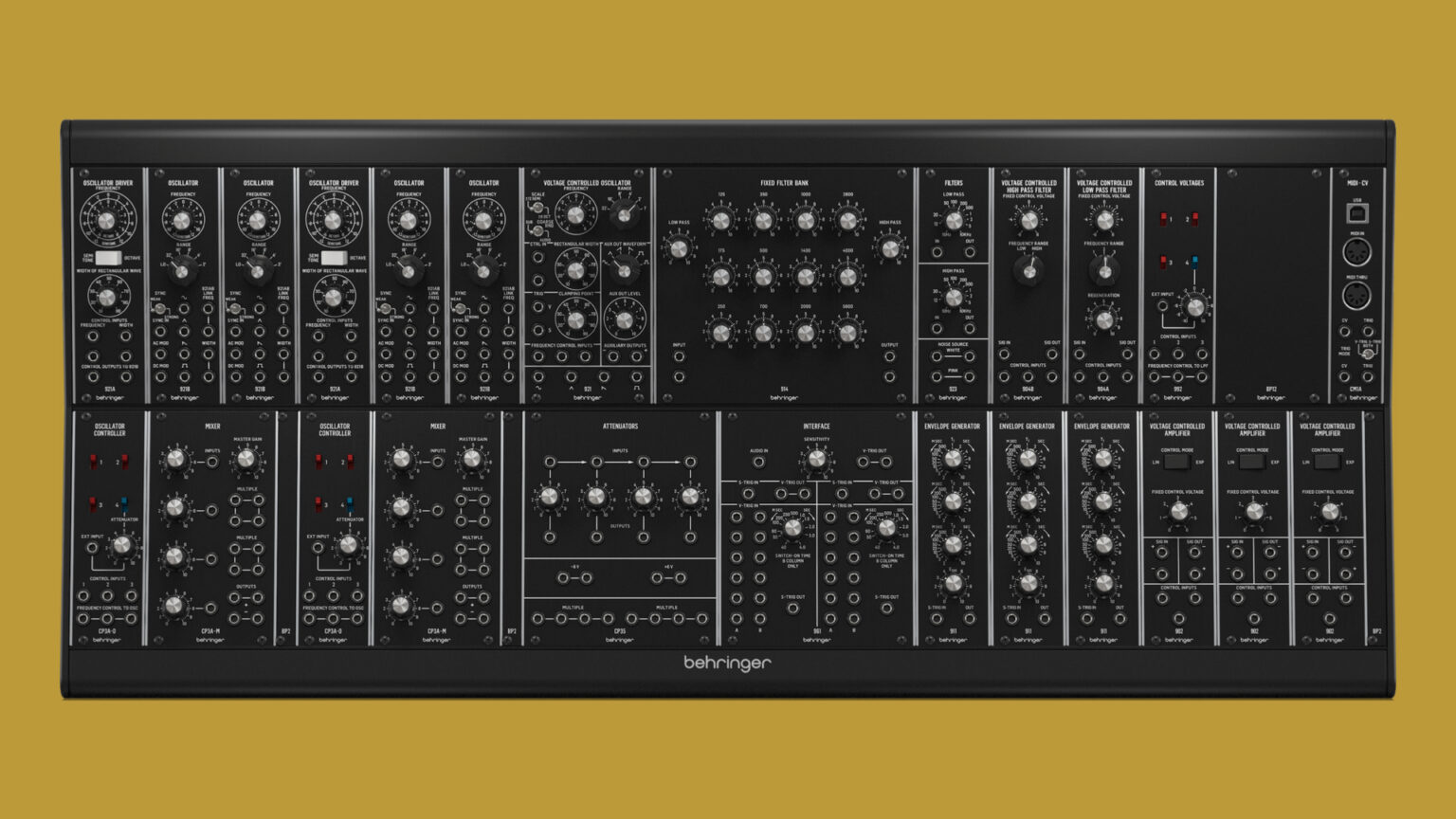 Behringer SYSTEM-15/35/55, Moog Modular module clones now in bundles