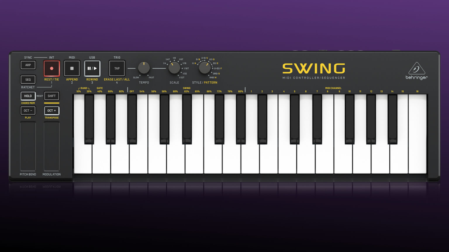 Behringer Swing With Flipped Layout Available For Pre-Order For 79€