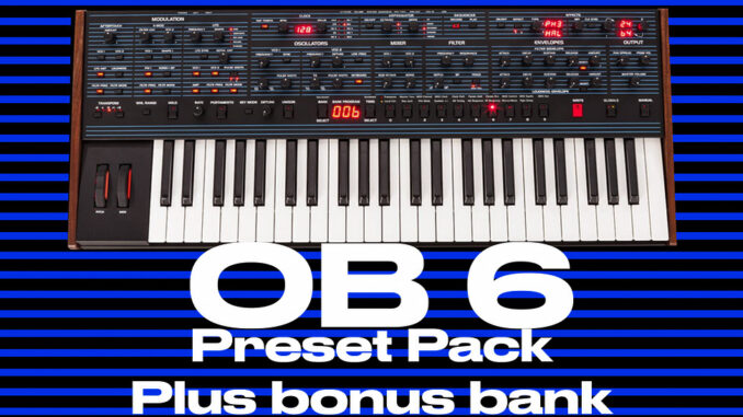 Matt Johnson (Jamiroquai) releases 60 new Sequential OB-6 presets