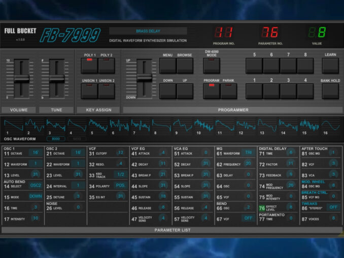 Full Bucket Music Paralogy, free Synthesizer plugin emulates the Crumar ...