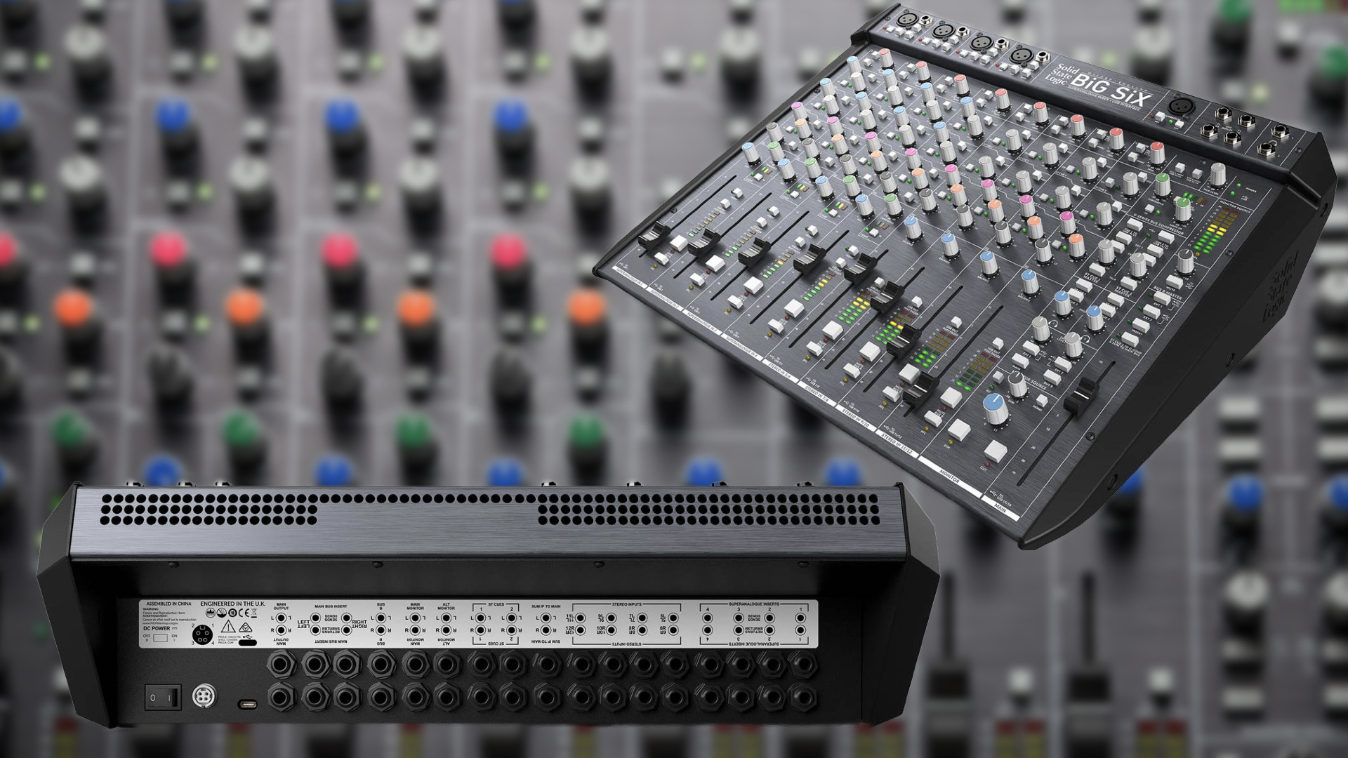 SSL BiG SiX, 12-channel analog mixer with built-in USB interface
