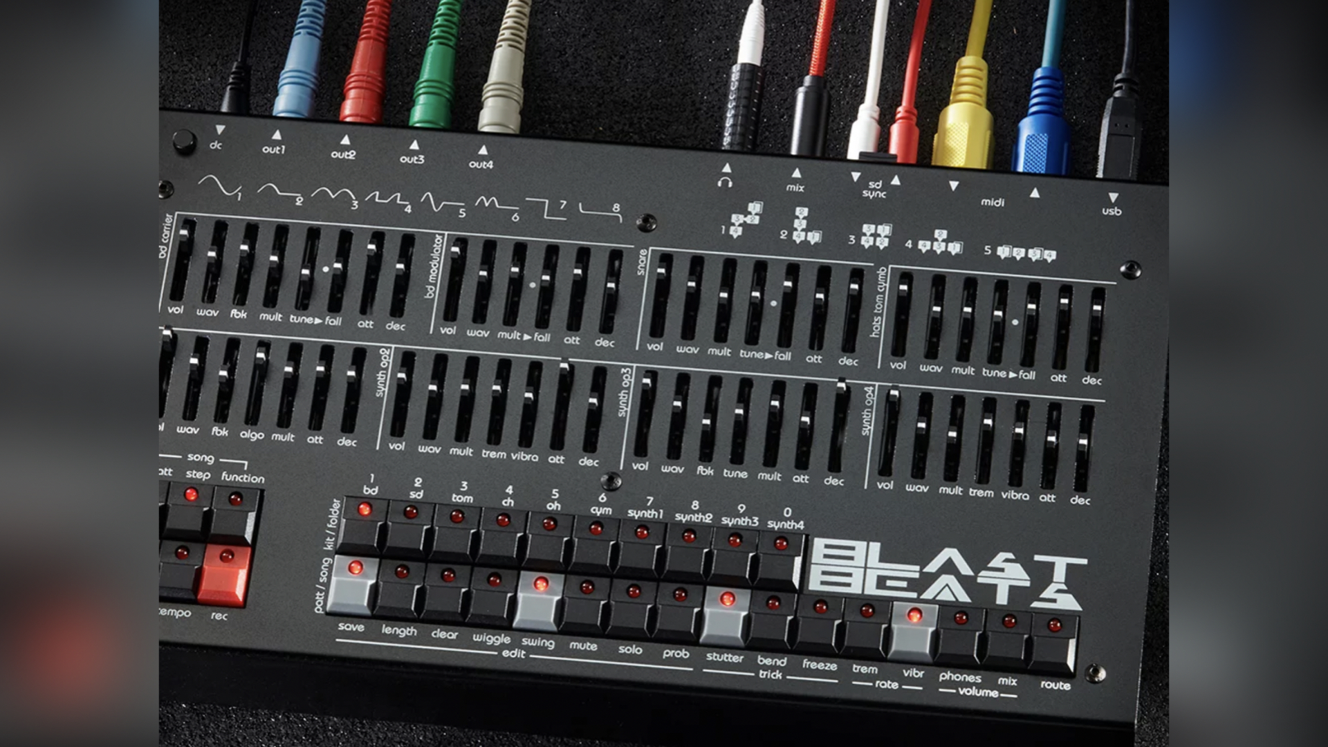 Twisted Electrons BlastBeats, raw dirty 10-voice FM groovebox with ...