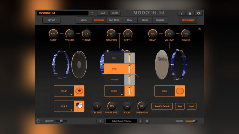 MODO Drum 1.5, new kits for the physical modeling drum plugin and a ...