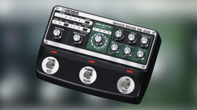 BOSS RE-2 and RE-202, two new modern Space Echo pedals