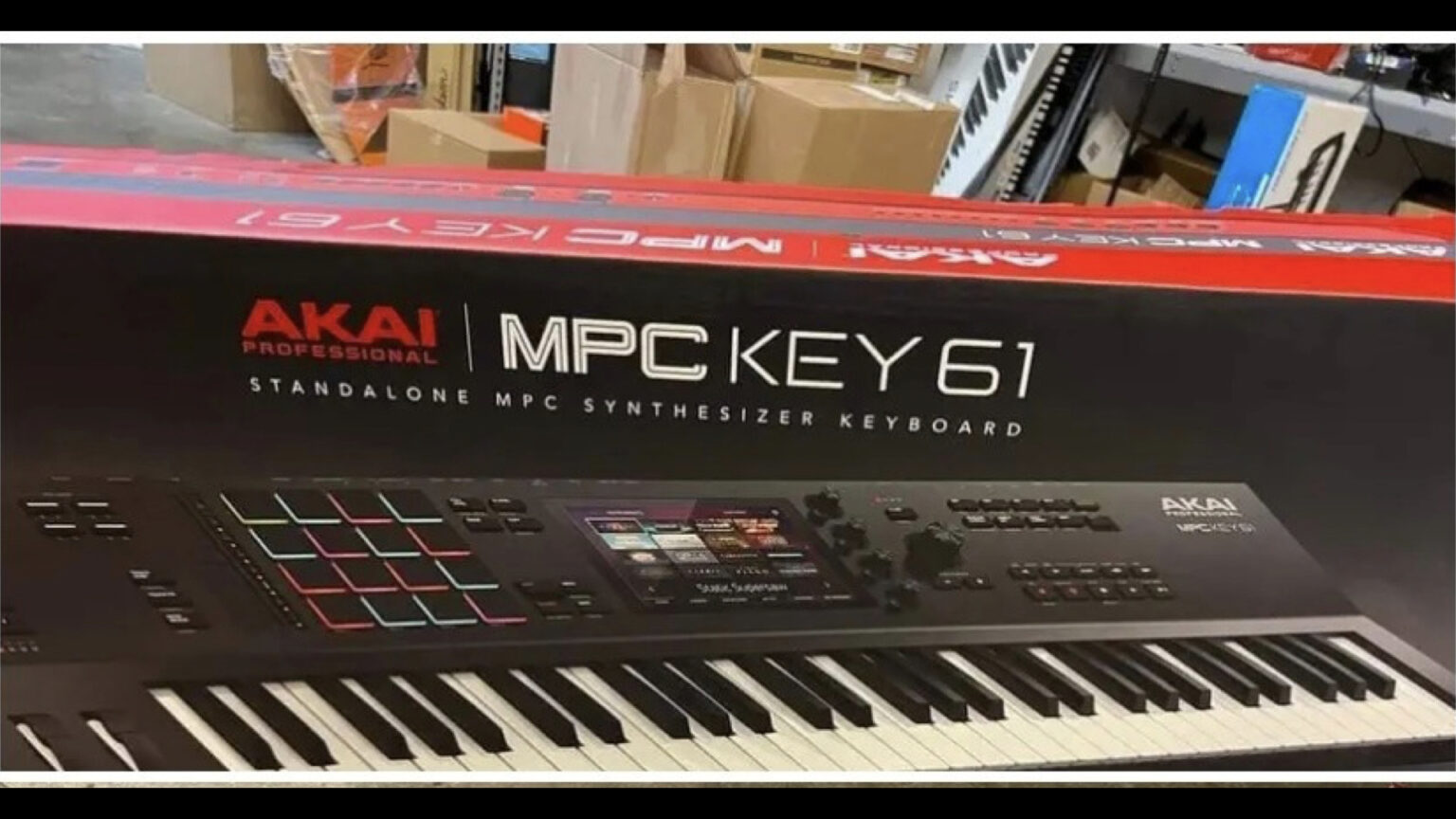 Akai MPC Key 61 leak, first photo of the new keyboard groovebox sampler