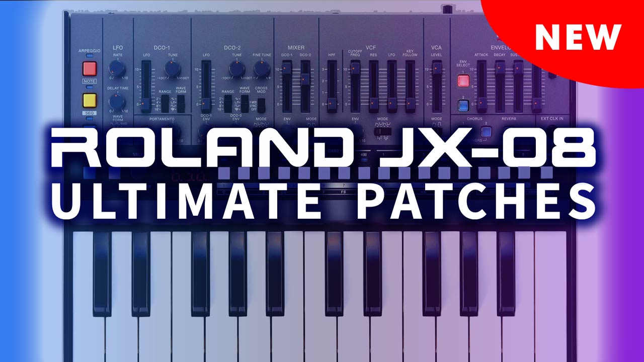 Ultimate Patches releases new Roland JX-08 library with 300 new sounds