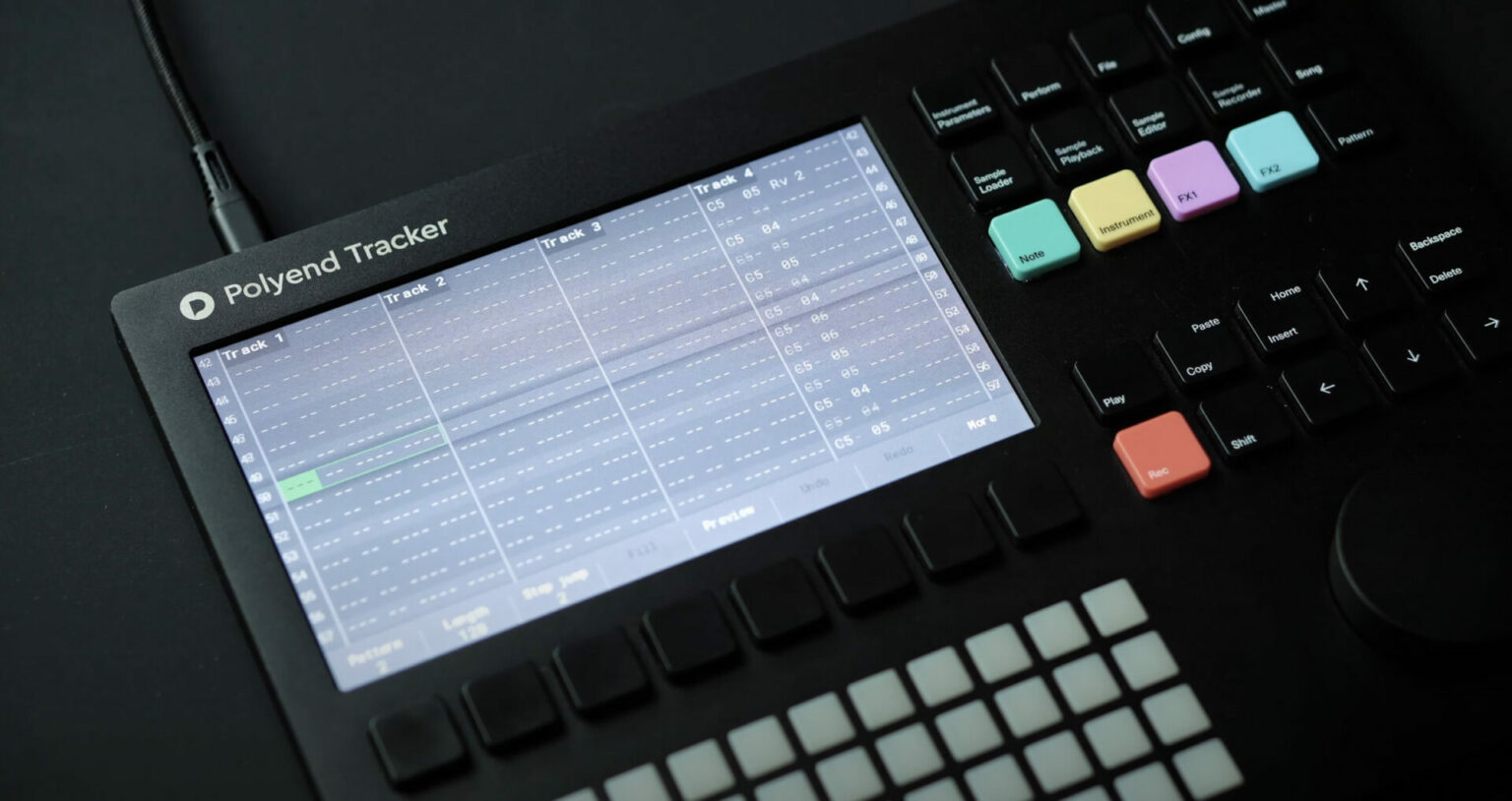 Polyend Tracker 1.6 update brings new looks, delay, and MIDI synth mode