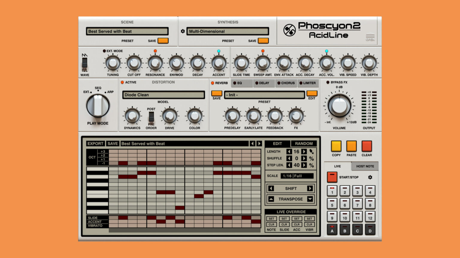 d16 Group Phoscyon 2, popular 303 bassline Synthesizer plugin got a big ...