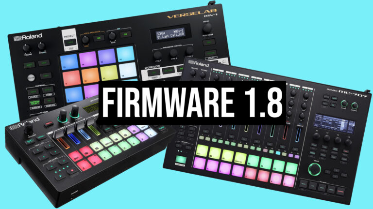 Roland releases firmware 1.8 for the MC-101, MC-707 and Verselab ...