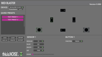 This.is.NOISE MIDI Blaster, new expressive infrared MIDI MPE controller