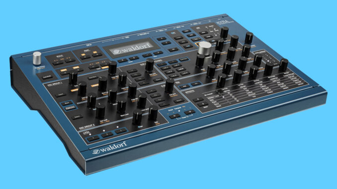 Waldorf Kyra SE Seablue, virtual analog synth with new limited edition ...