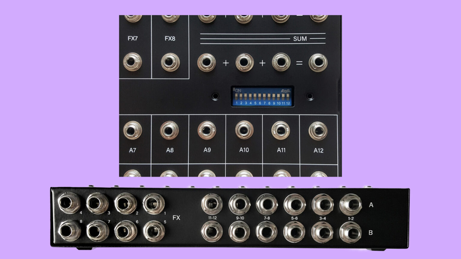 DF Audio Minibay v2, desktop patchbay now with top panel normalling ...