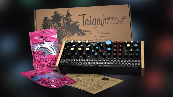 Pittsburgh Modular Taiga, a semi-modular analog synth with an east/west ...