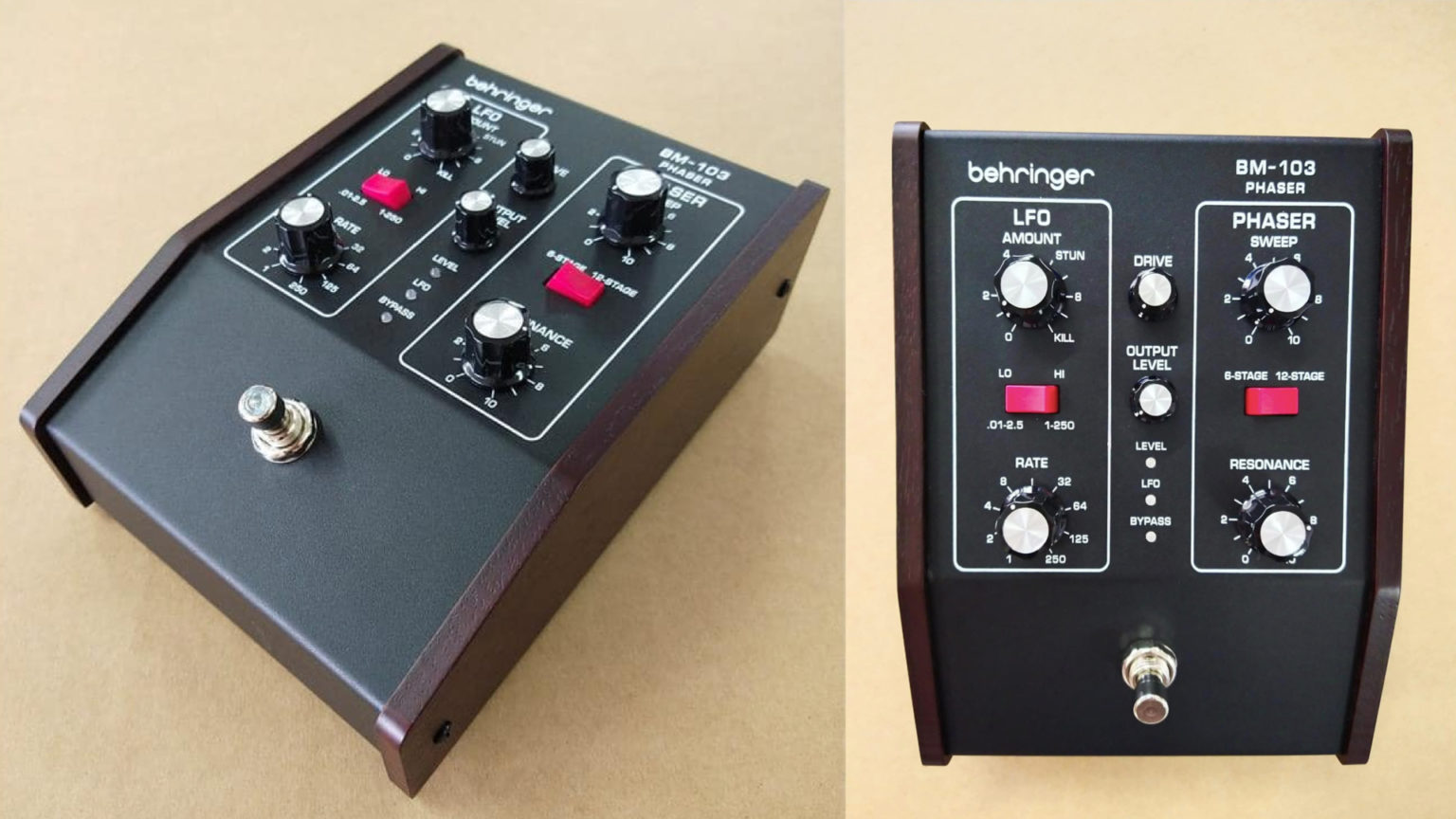 Behringer BM-103, a clone of the Moog Moogerfooger MF-103 12-stage ...