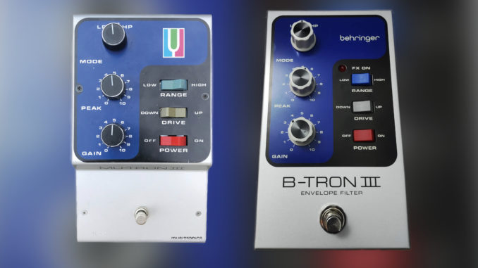 Behringer B-Tron III, a clone of the vintage Mu-Tron III envelope filter