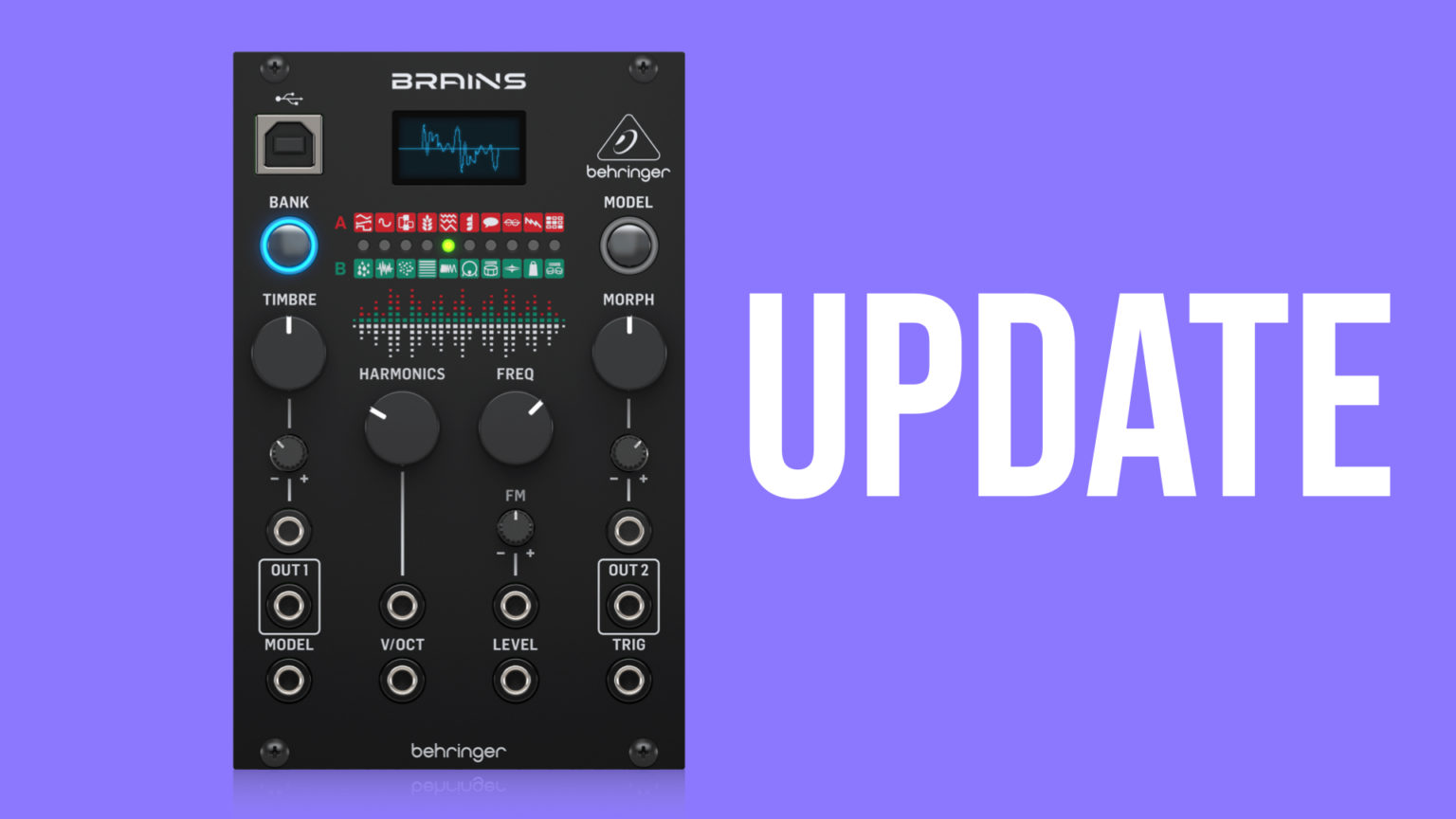 Behringer Brains reloaded: new update adds 5 engines (FM synth, TD-3...)