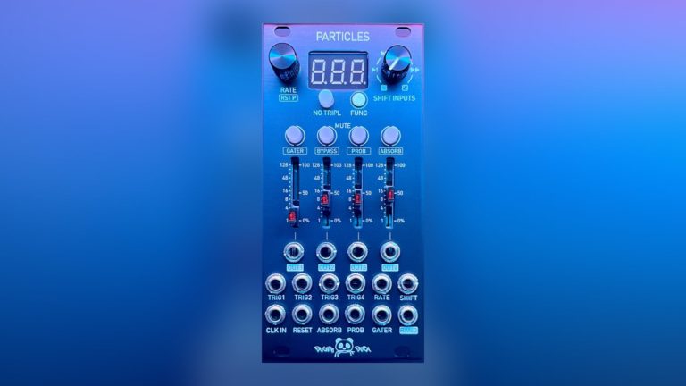 Patching Panda Particles, advanced 4-channel trigger modulation module