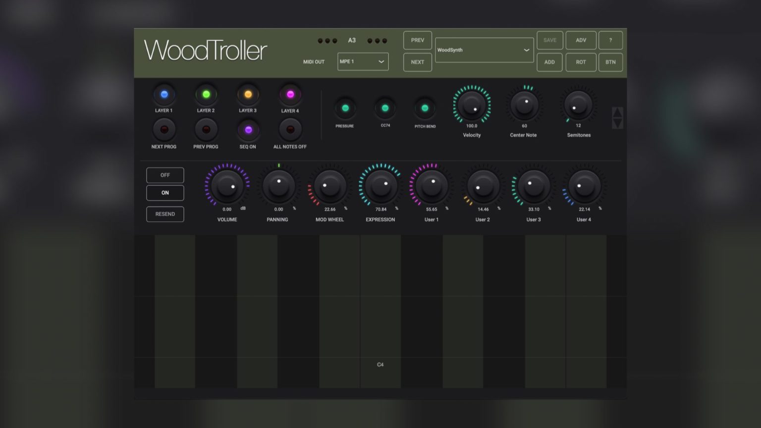 WoodTroller, a new AUv3 MPE keyboard controller app for iOS by WIMSS