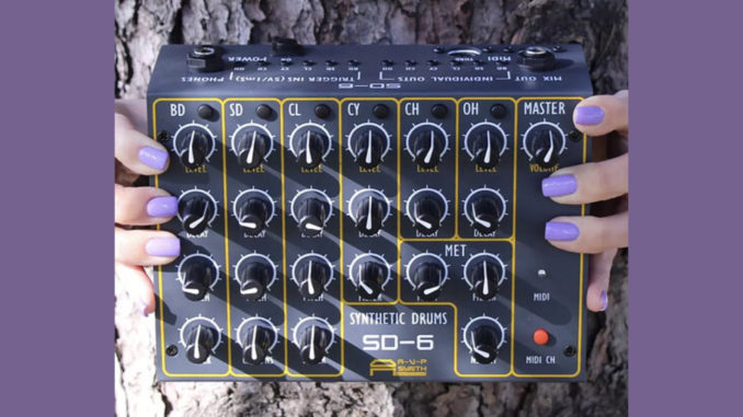 AVP Synth SD-6, new drum synth with 6 channels of analog goodness
