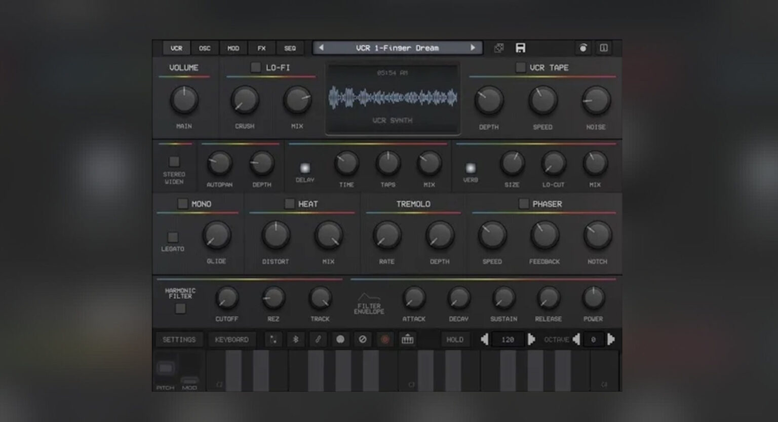 AudioKit King of VHS: VCR synth, new retro Lo-FI Synthesizer for iOS - SYNTH ANATOMY