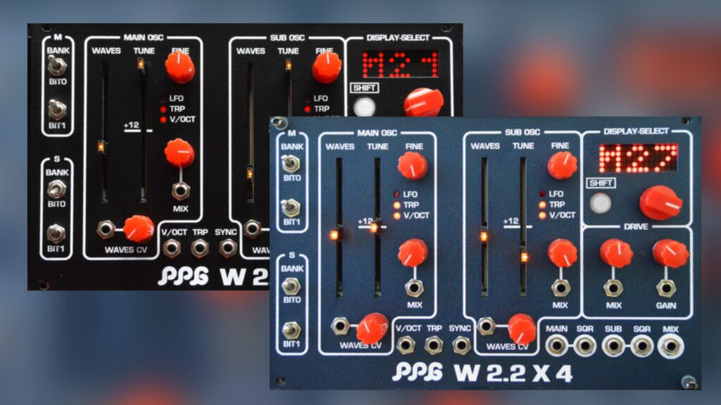 PPG W2.2x4, the new dual PPG Wave 2.2-style wavetable oscillator is ...