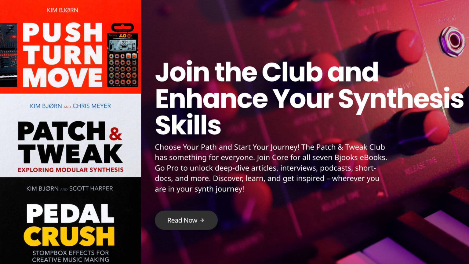 Patch and Tweak, Bjooks' synth and music tech books go digital ...