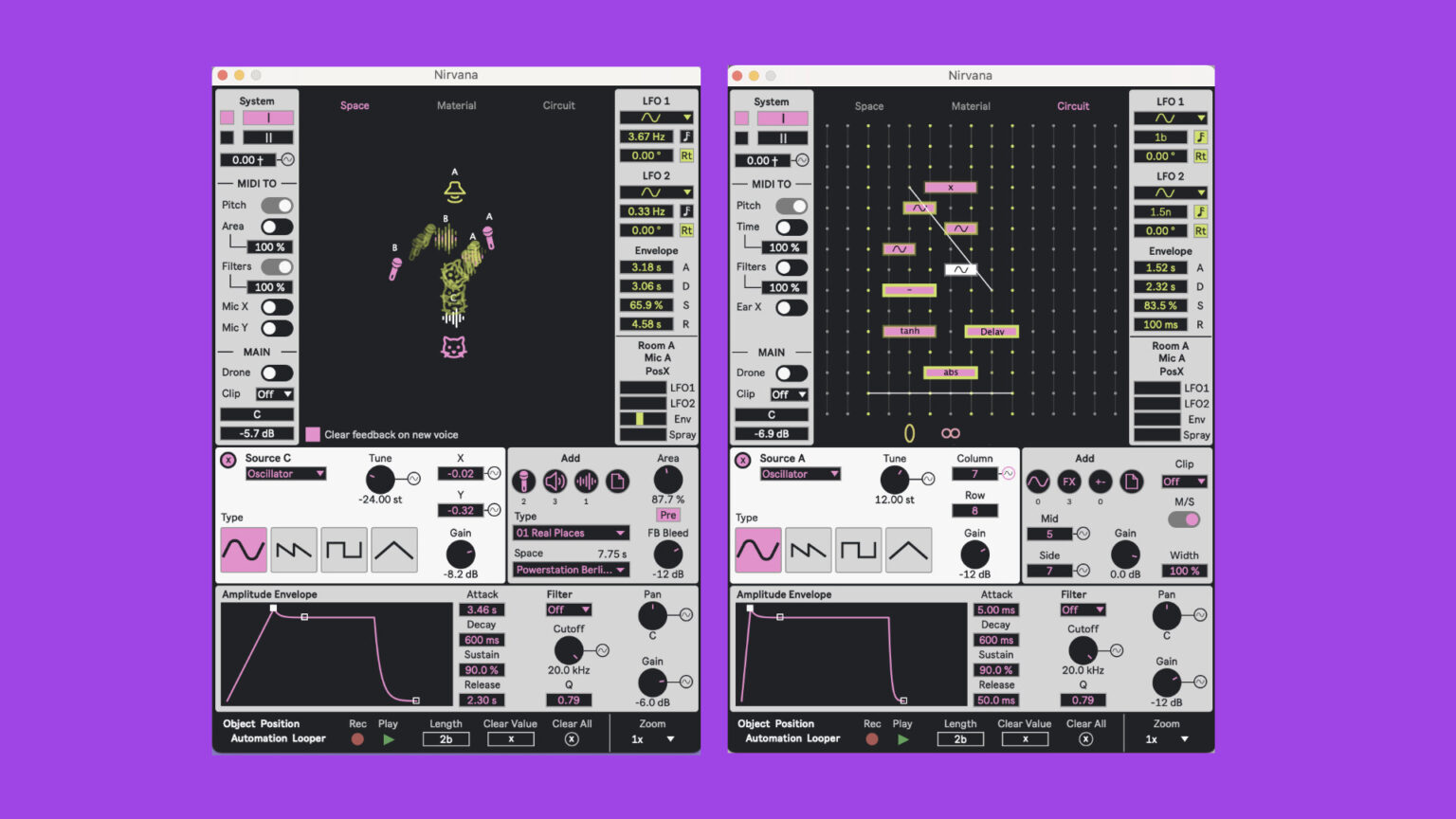 Dillon Bastan Nirvana, M4L polyphonic feedback Synthesizer and FX processor - SYNTH ANATOMY