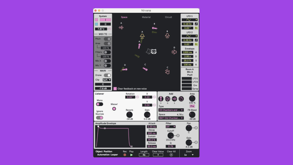 Dillon Bastan Nirvana, M4L polyphonic feedback Synthesizer and FX processor - SYNTH ANATOMY