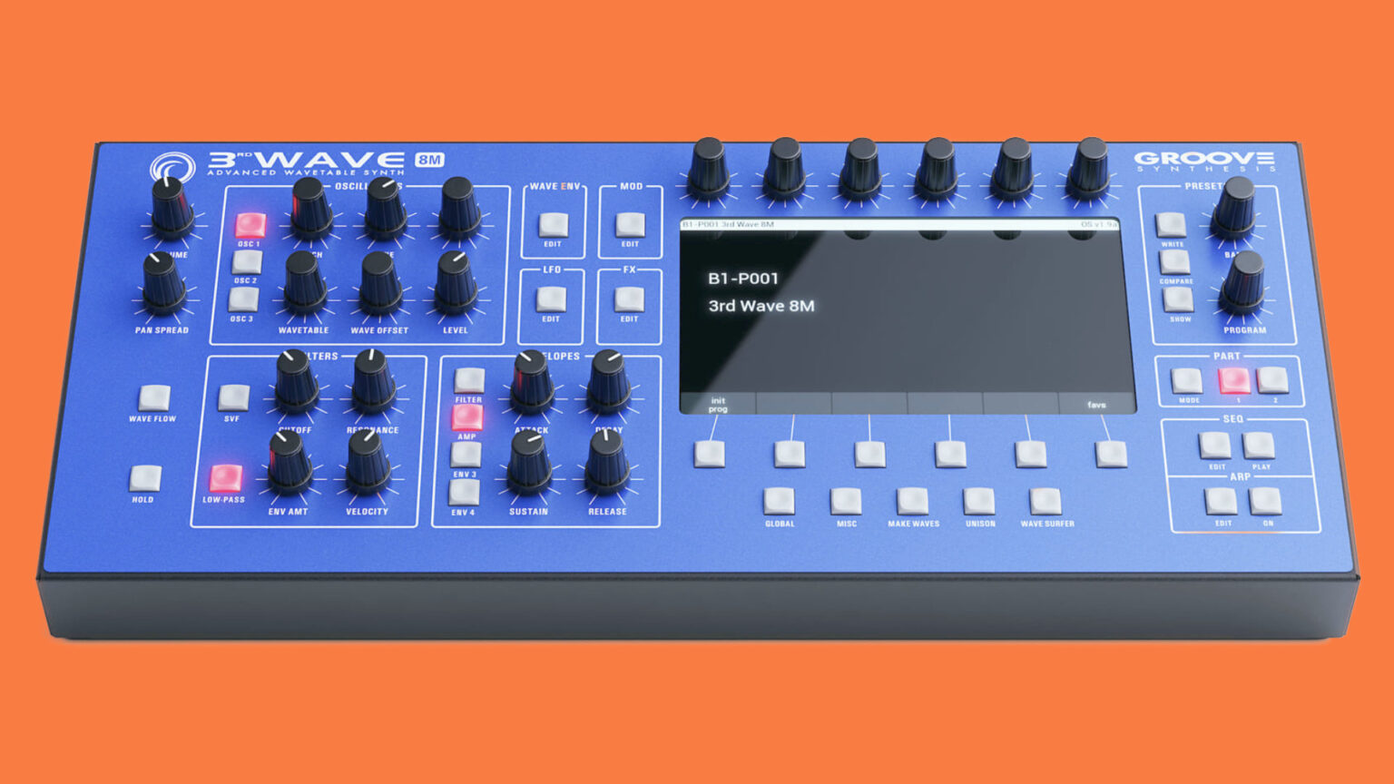Groove Synthesis 3rd Wave 8M, hybrid wavetable PPG-style Synthesizer is ...