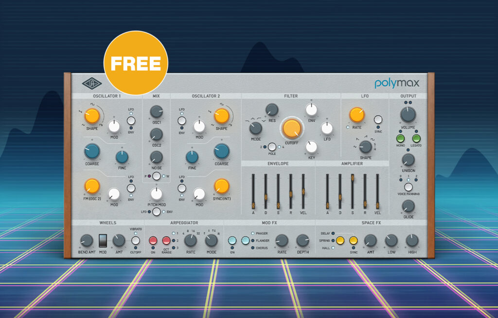 Universal Audio PolyMAX Synthesizer plugin is a FREE download for a limited time - SYNTH ANATOMY