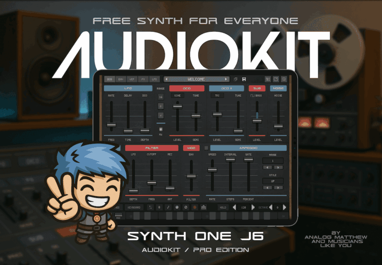 Audiokit Synth One J6 review: free iOS synth app for mobile music ...