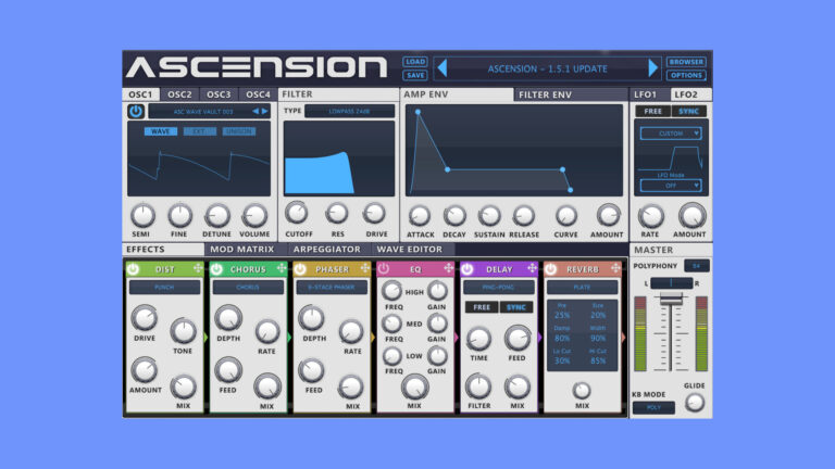 Cubic Audio Ascension multi-engine Synthesizer plugin is now just $1 ...
