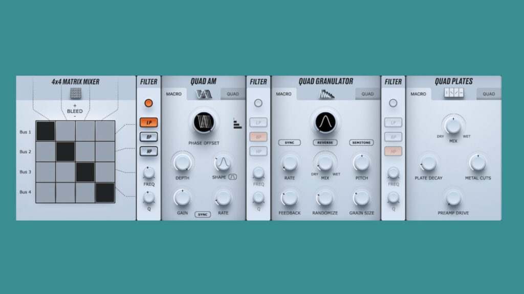 Physical Audio Tetrad Synthesizer plugin combines slashed metal plates ...