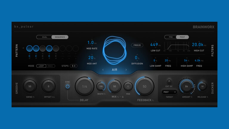 Brainworx bx_pulsar: flagship multi-type delay plugin with many ...