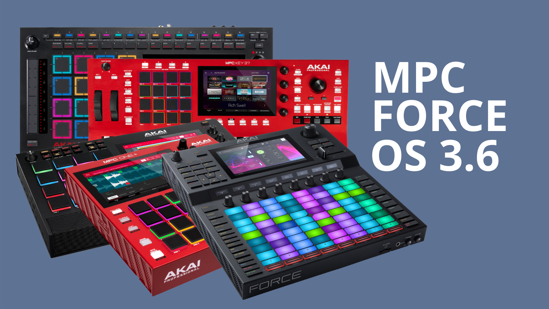 Akai MPC & Force 3.6 update introduces MPC Pro Pack with premium features, time signature & more ...