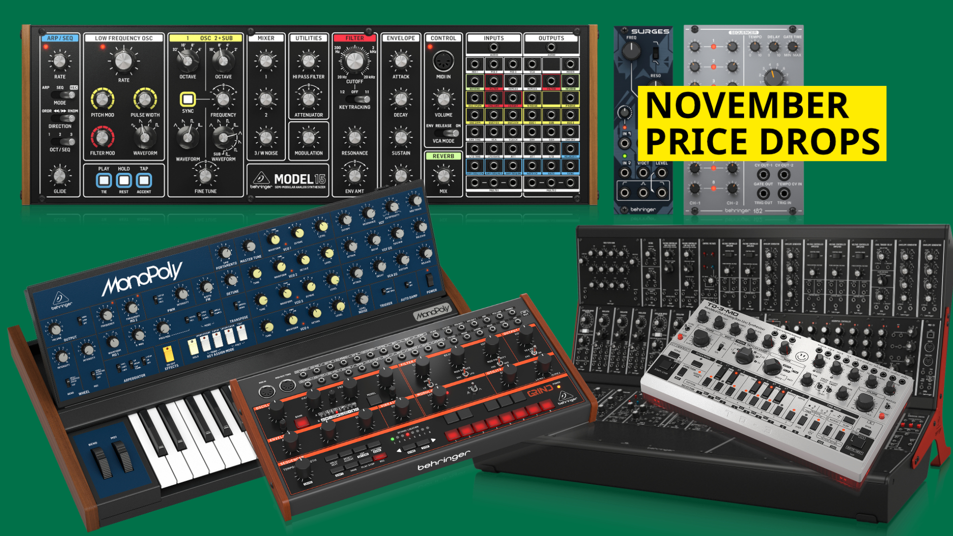 Behringer EU prices November drops - SYNTH ANATOMY