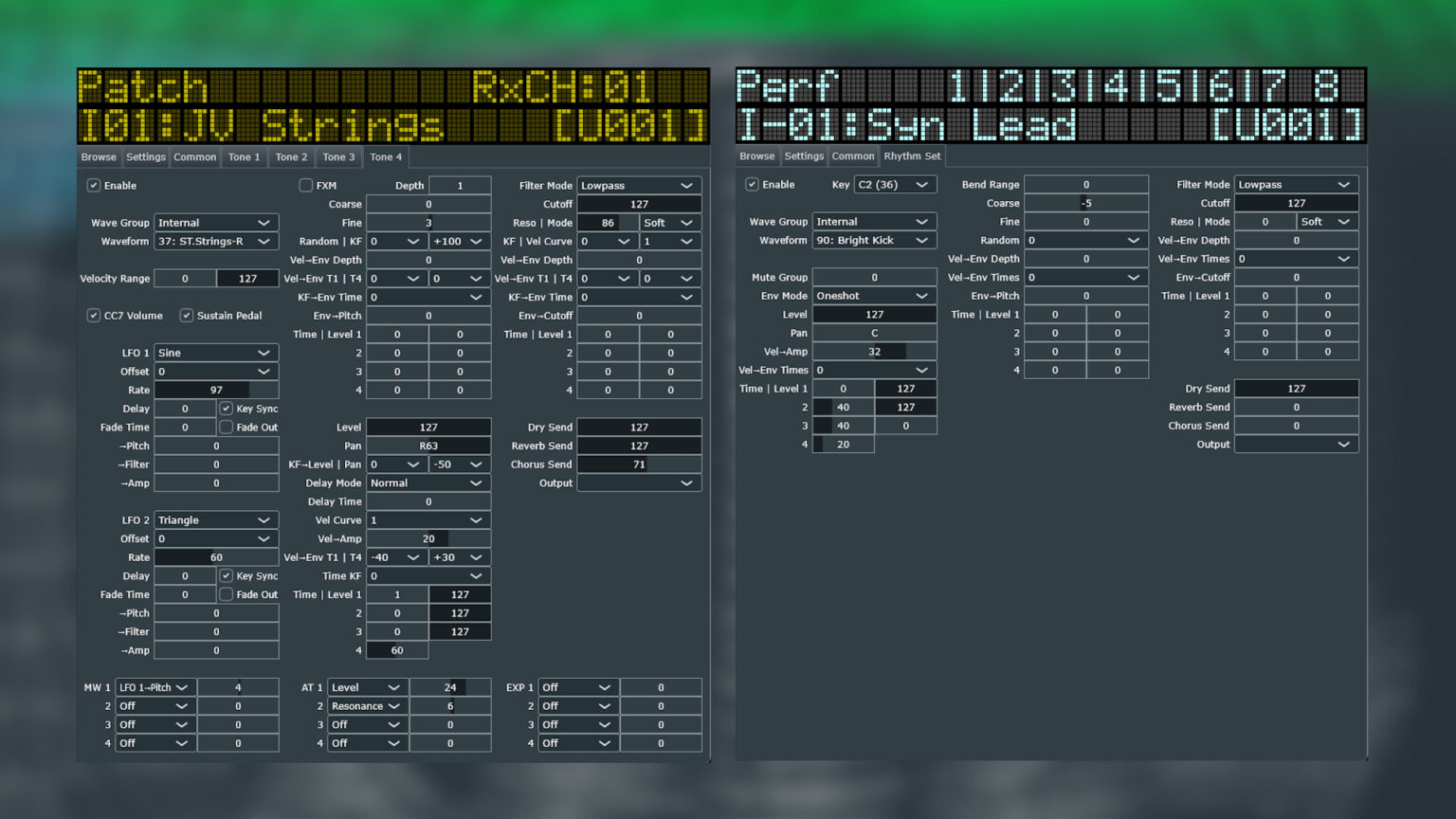 Giulioz VirtualJV, free Roland JV-880 synth rompler emulator plugin for ...