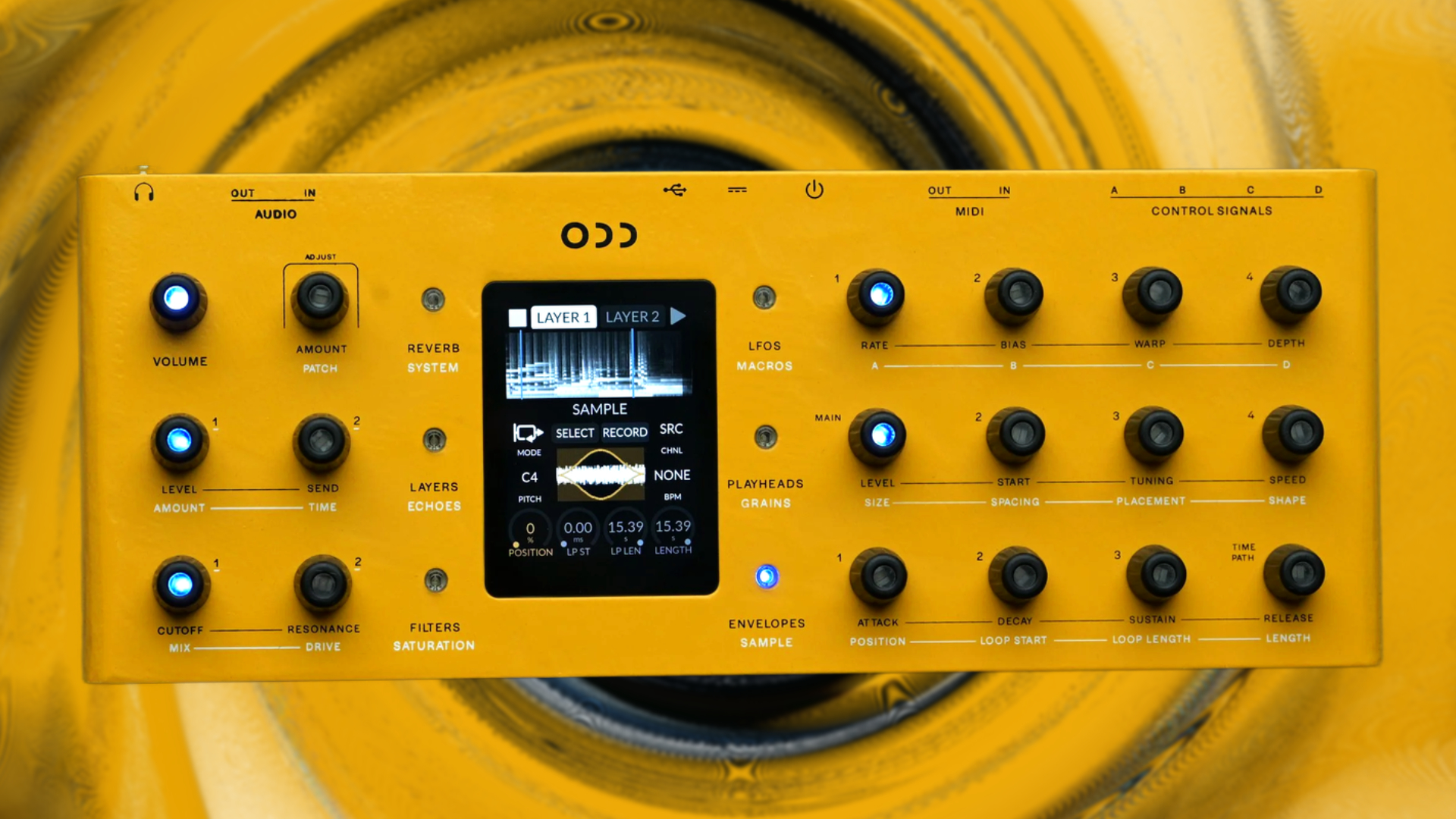Oddment Audio ODD-1, desktop hardware granular Synthesizer: new details ...