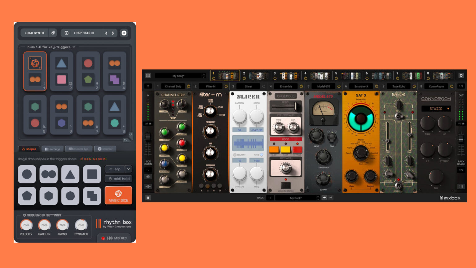 Pitch Innovations Rhythm Box sequencer and IK Mixbox multi-FX plugins ...