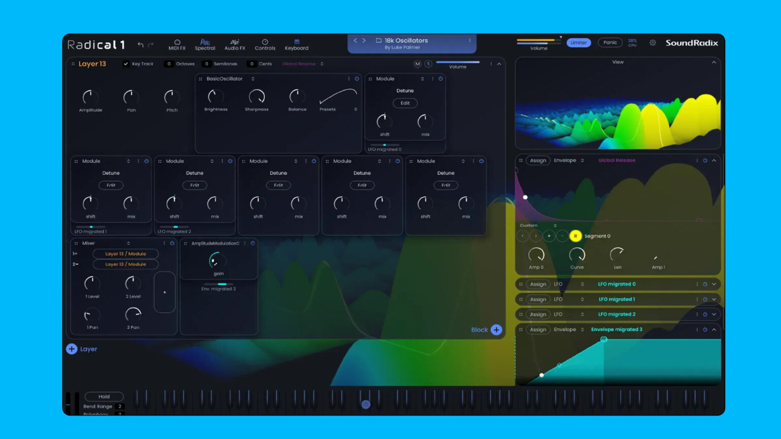 Sound Radix Radical1: a modular additive Synthesizer with near-infinite ...