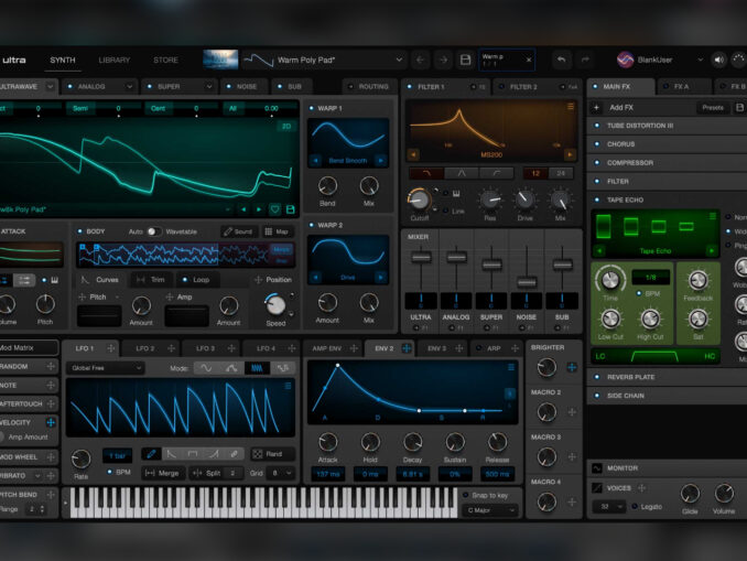 ESI XSynth: all-in-one digital Synthesizer with poly aftertouch, MIDI controller, and audio ...